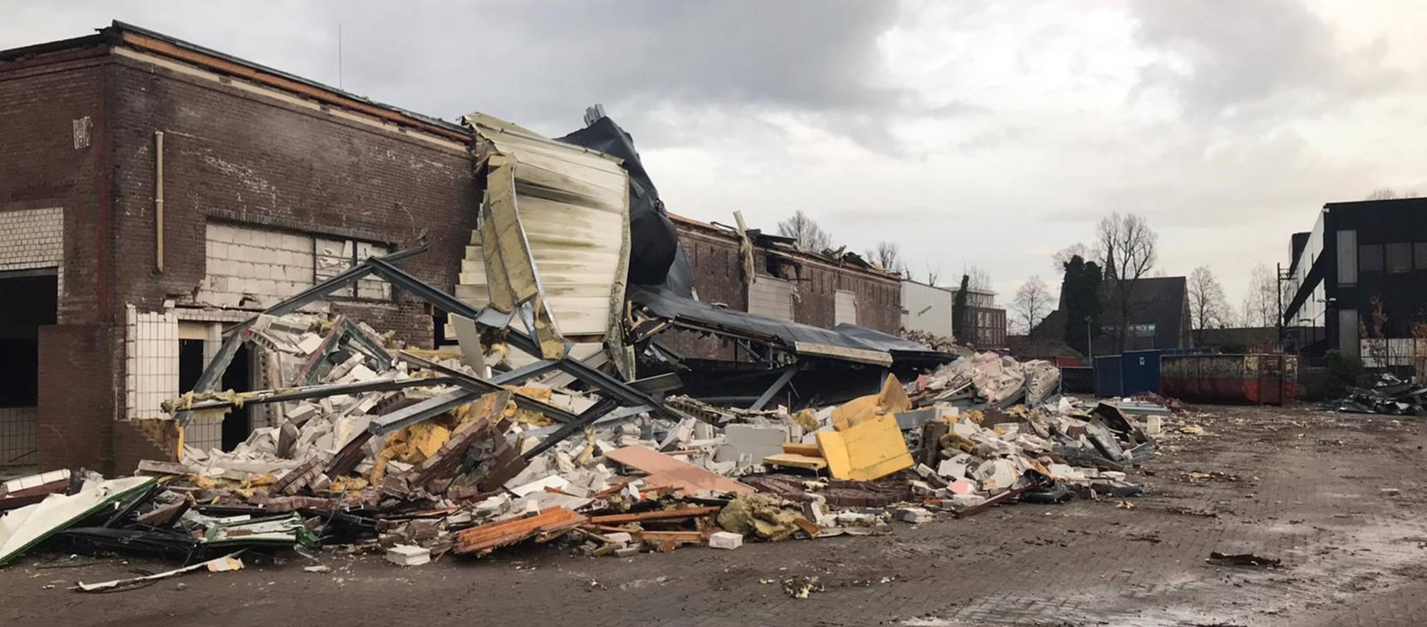 Voortgang sloop slachthuis Haarlem